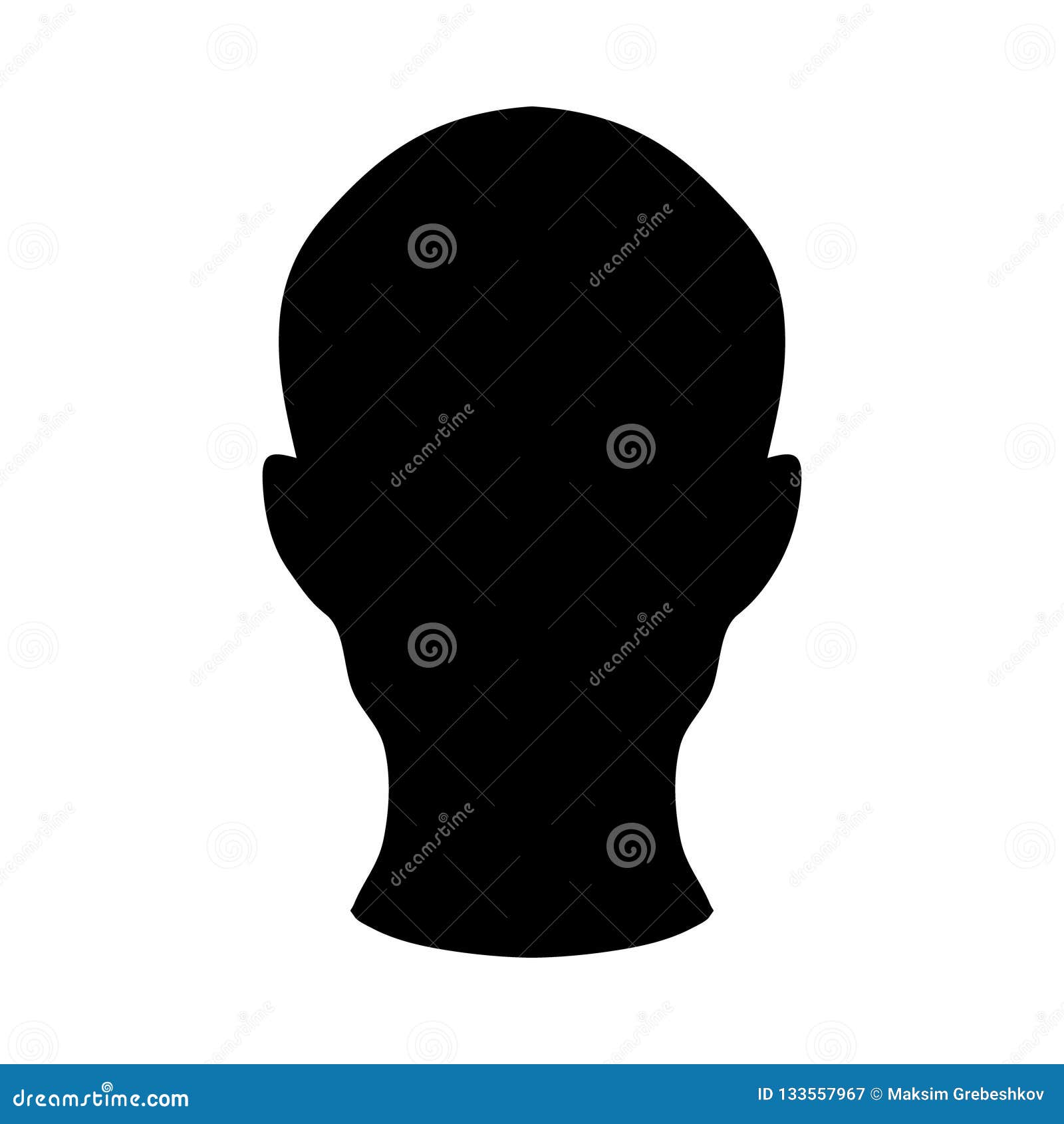 Head Silhouette. Vector Illustration Stock Illustration - Illustration ...