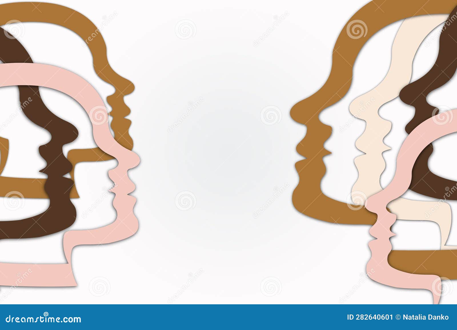 Multicultural Society And International Tolerance Bacground 3D Render ...