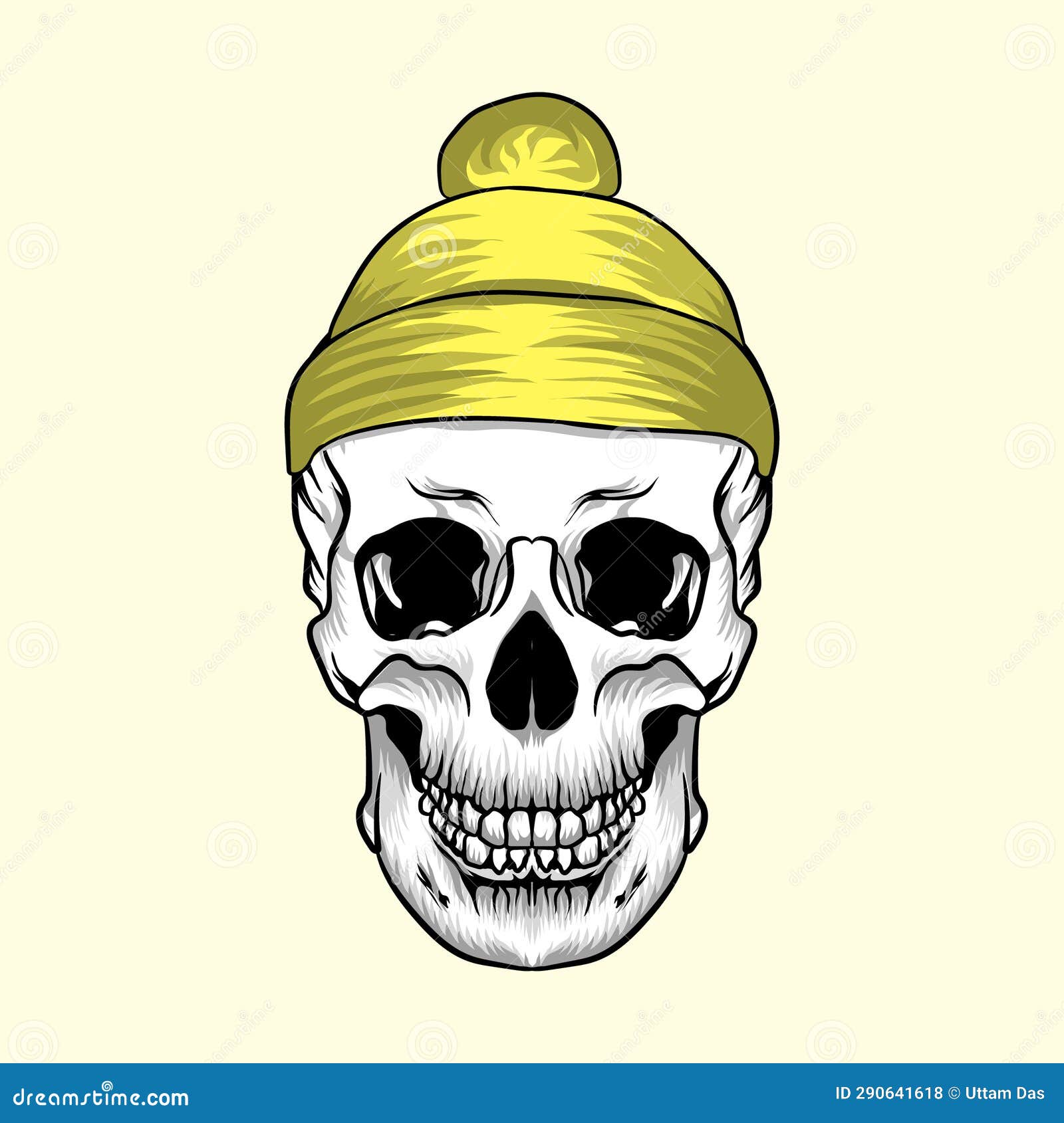 Head Skull Vector Graphic stock vector. Illustration of skeleton ...