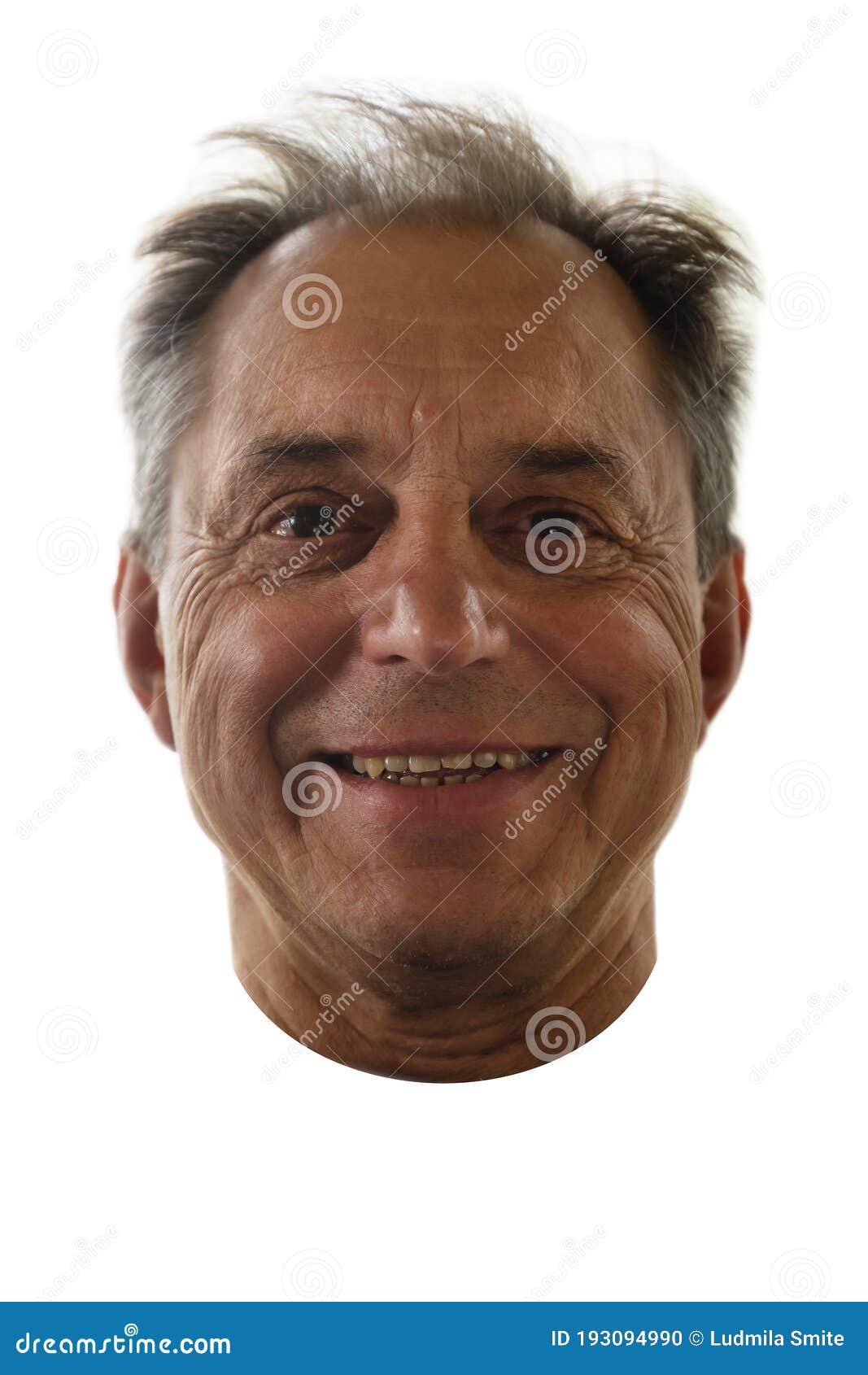 Head of smiling man stock photo. Image of happy, male - 193094990