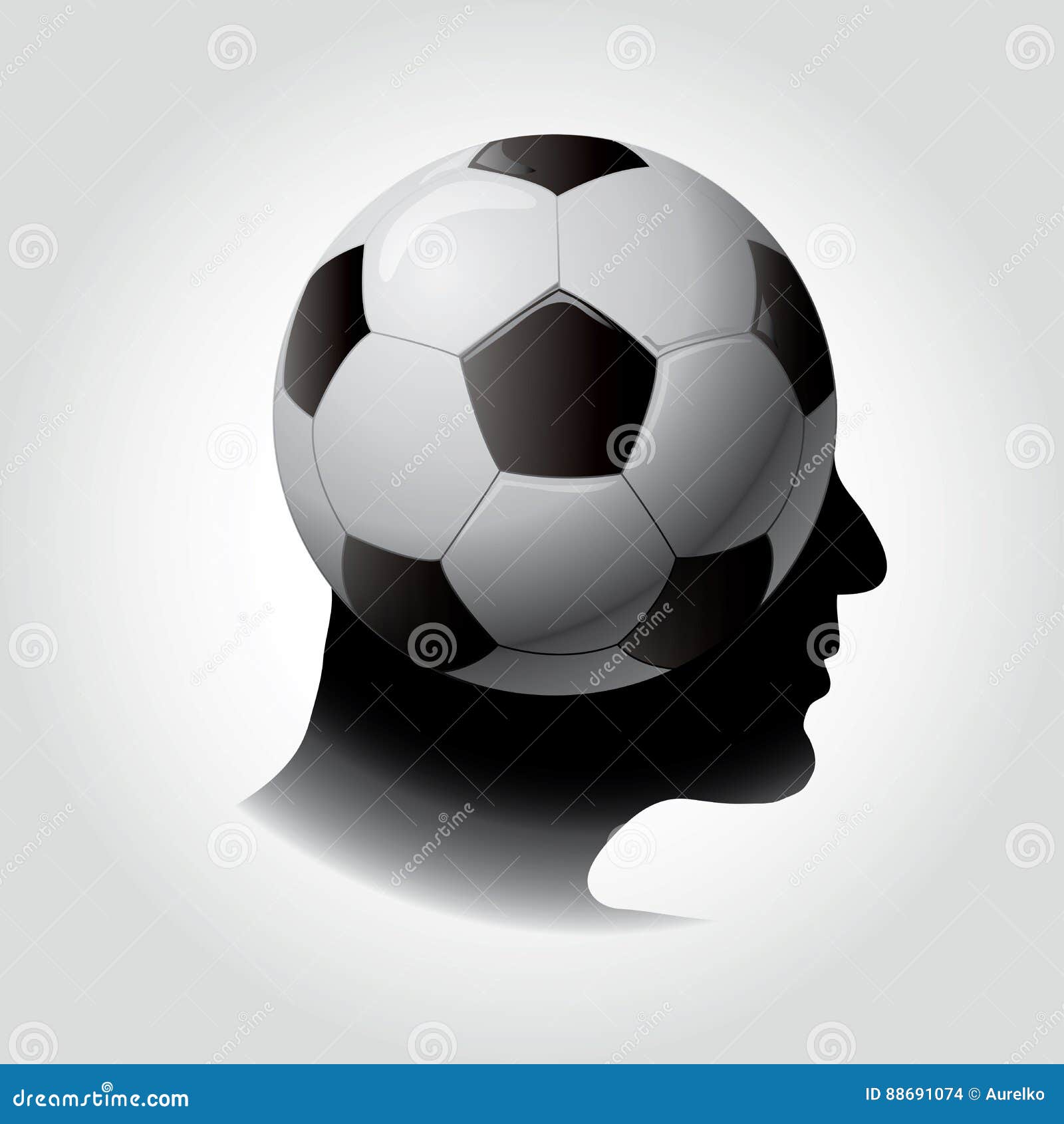 Head soccer stock vector. Illustration of graphic, goal - 88691074