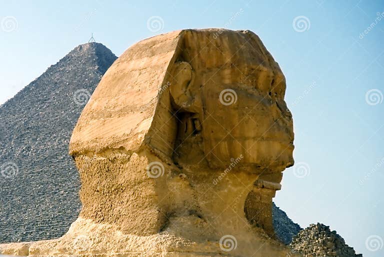 The head of the Sphinx stock photo. Image of guard, looking - 25536544