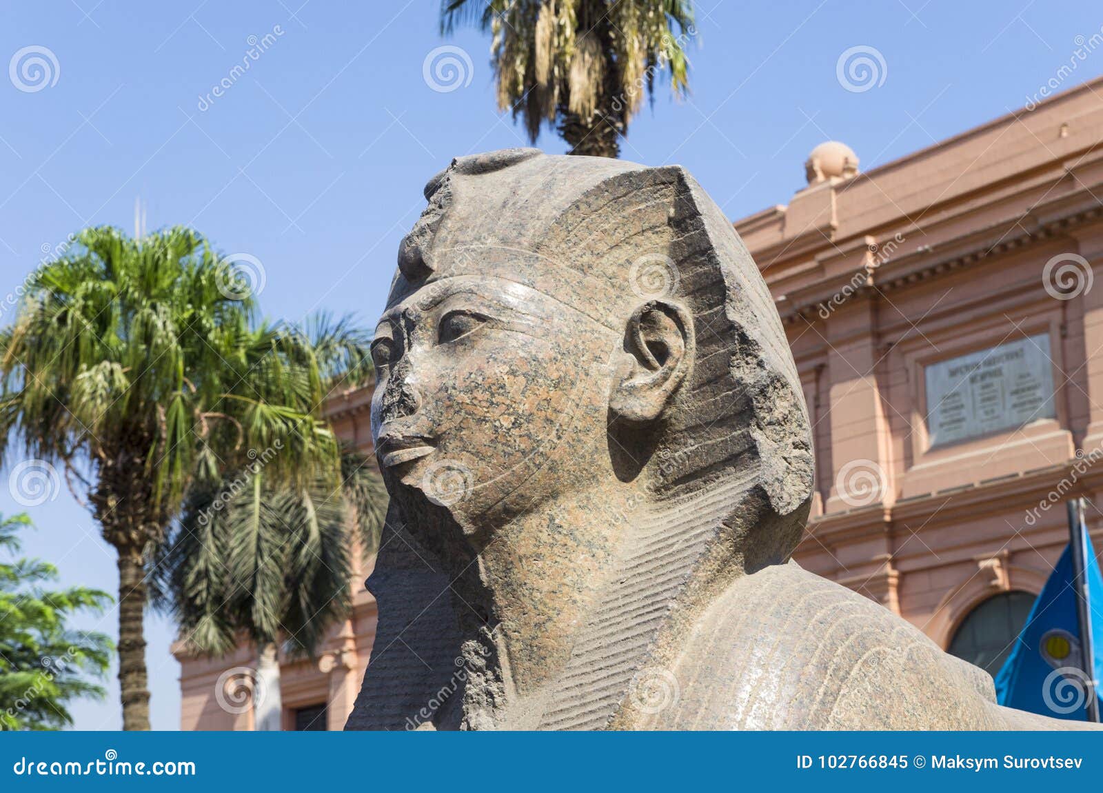 Head of the Sphinx editorial image. Image of building - 102766845