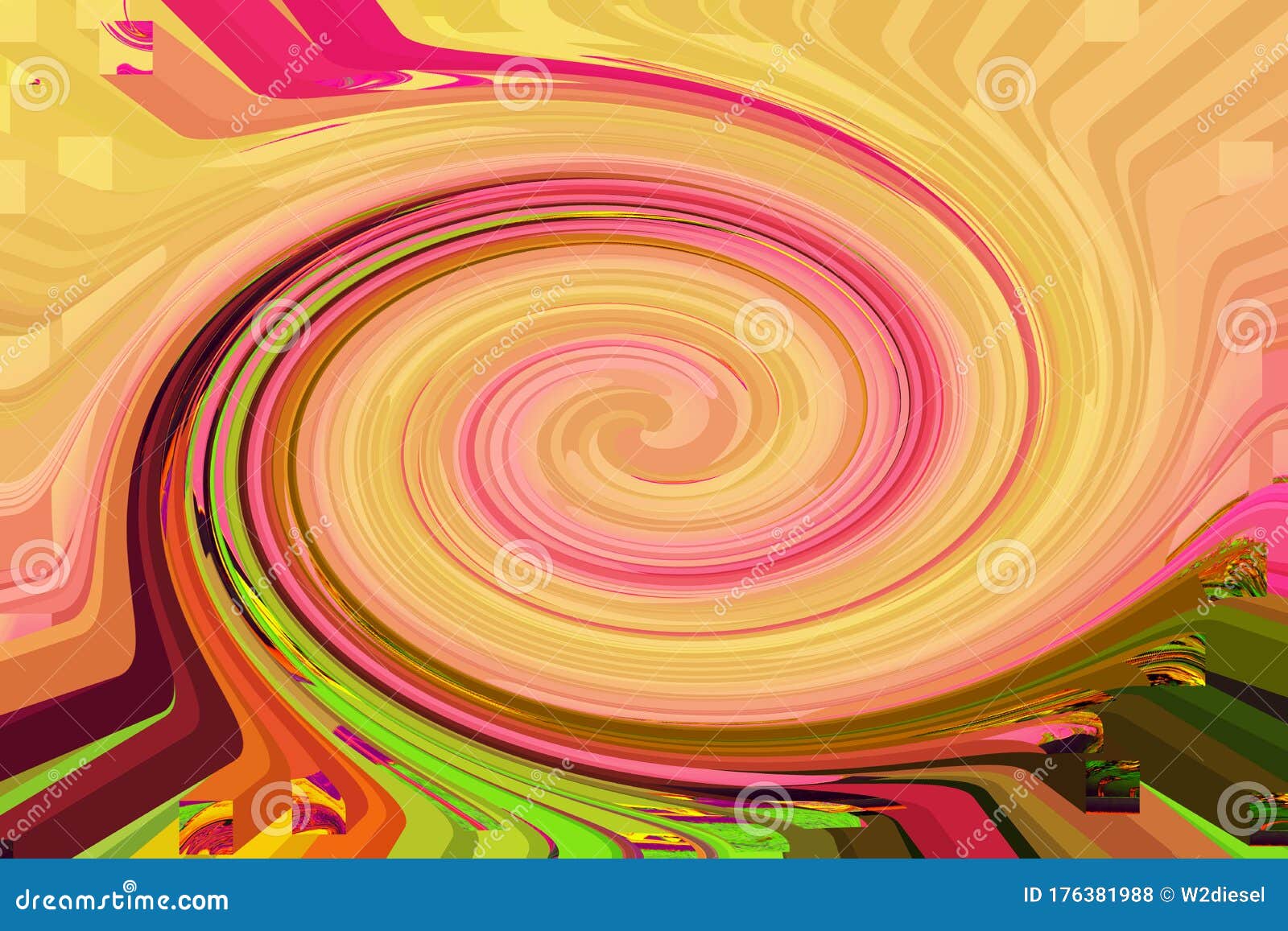Head Spinning 3d Abstract Design Stock Illustration - Illustration of ...