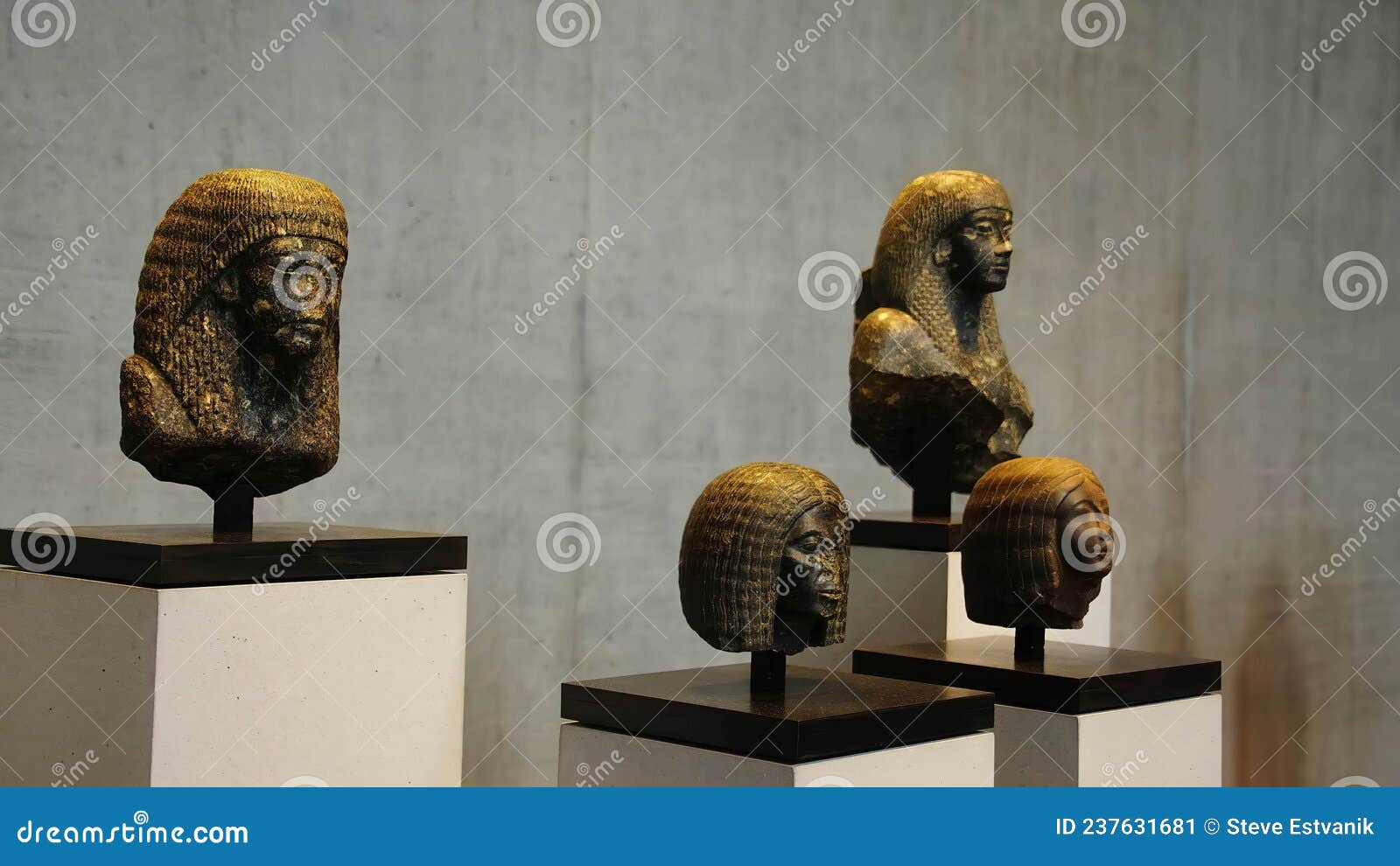 Head from a Statue of an Egyptian Priest Editorial Photo - Image of ...