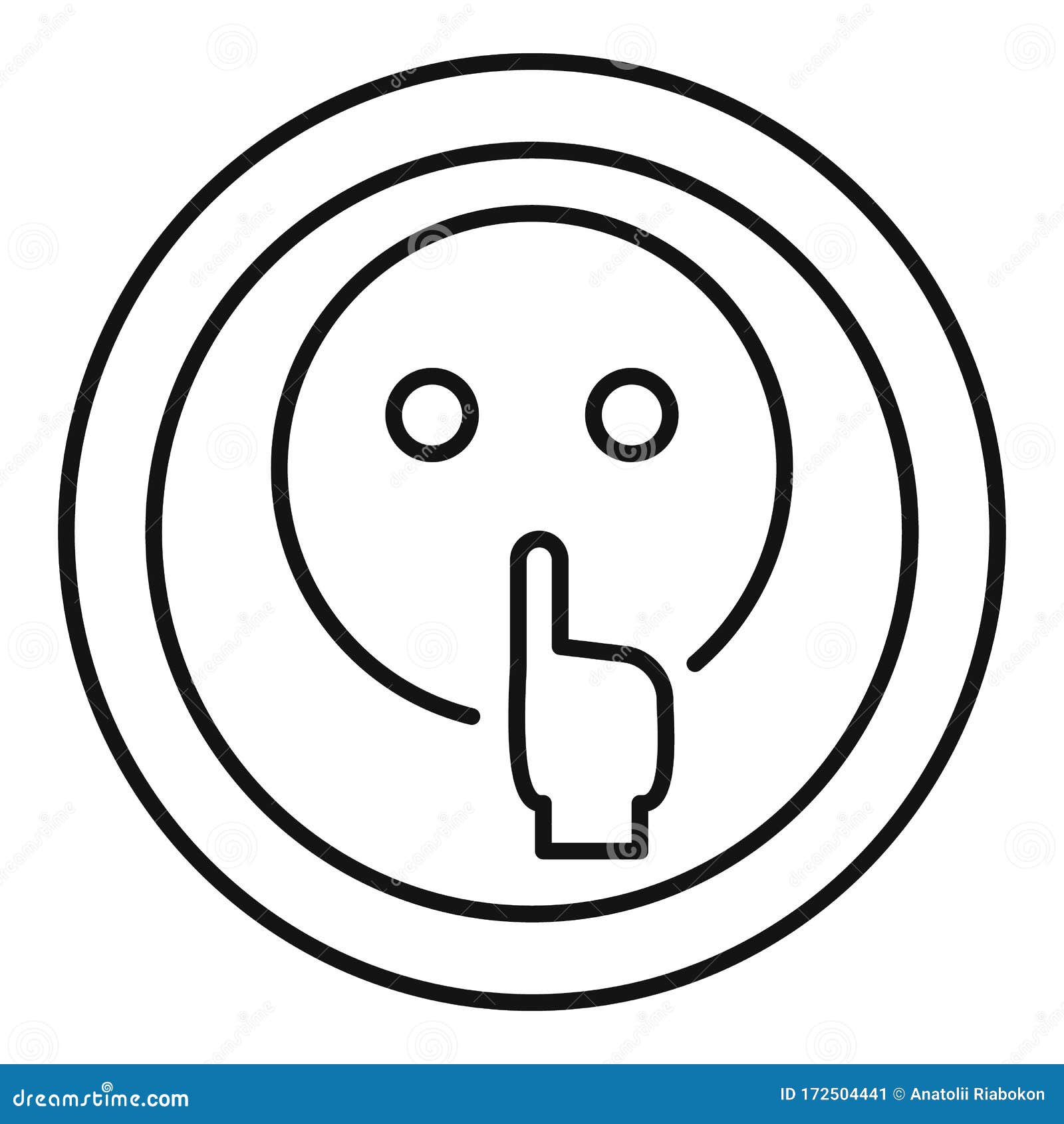 The Symbol Quiet Please Big Red Dot Letters And Numbers Stock Image ...