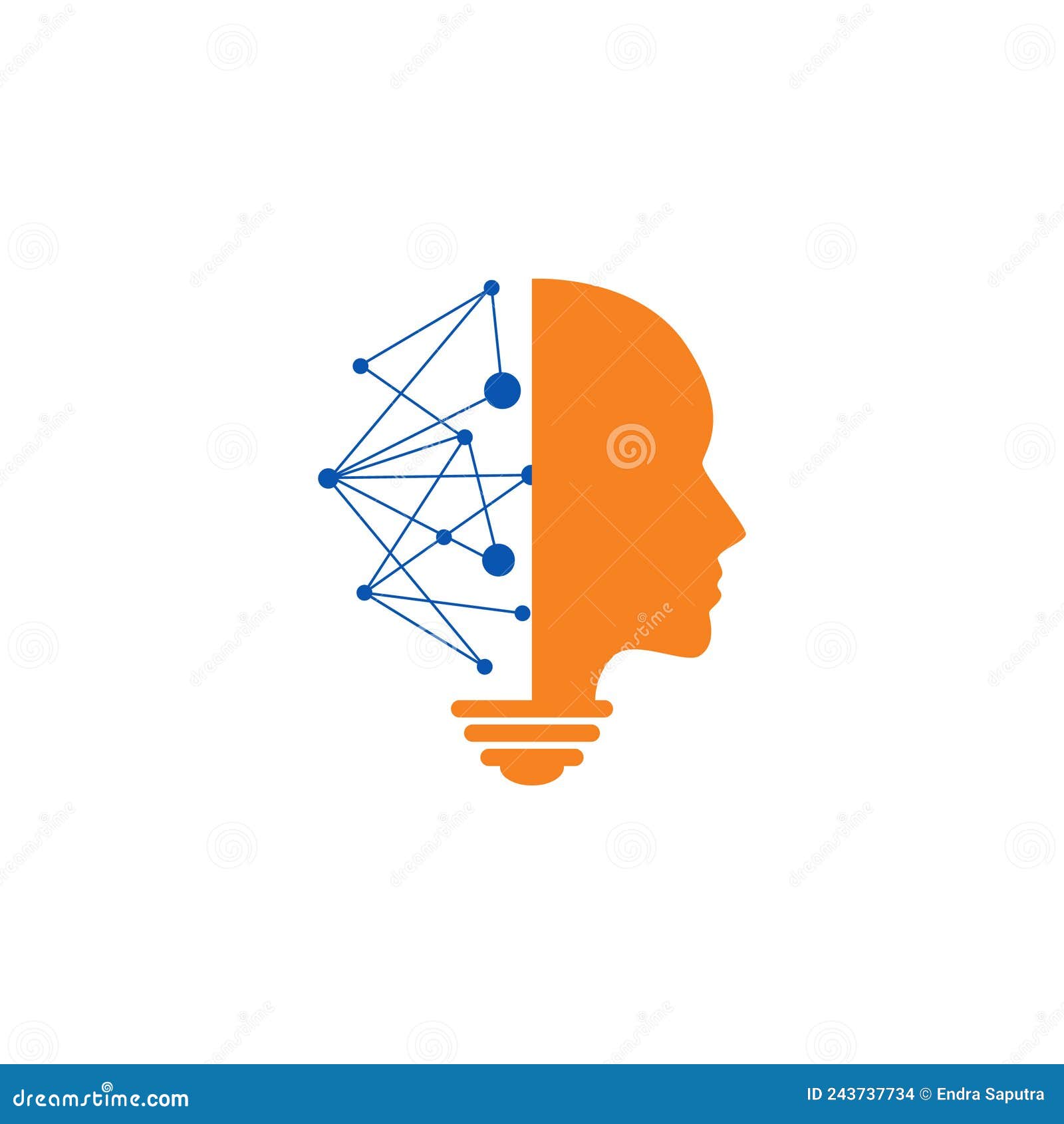 Head technology logo stock vector. Illustration of education - 243737734