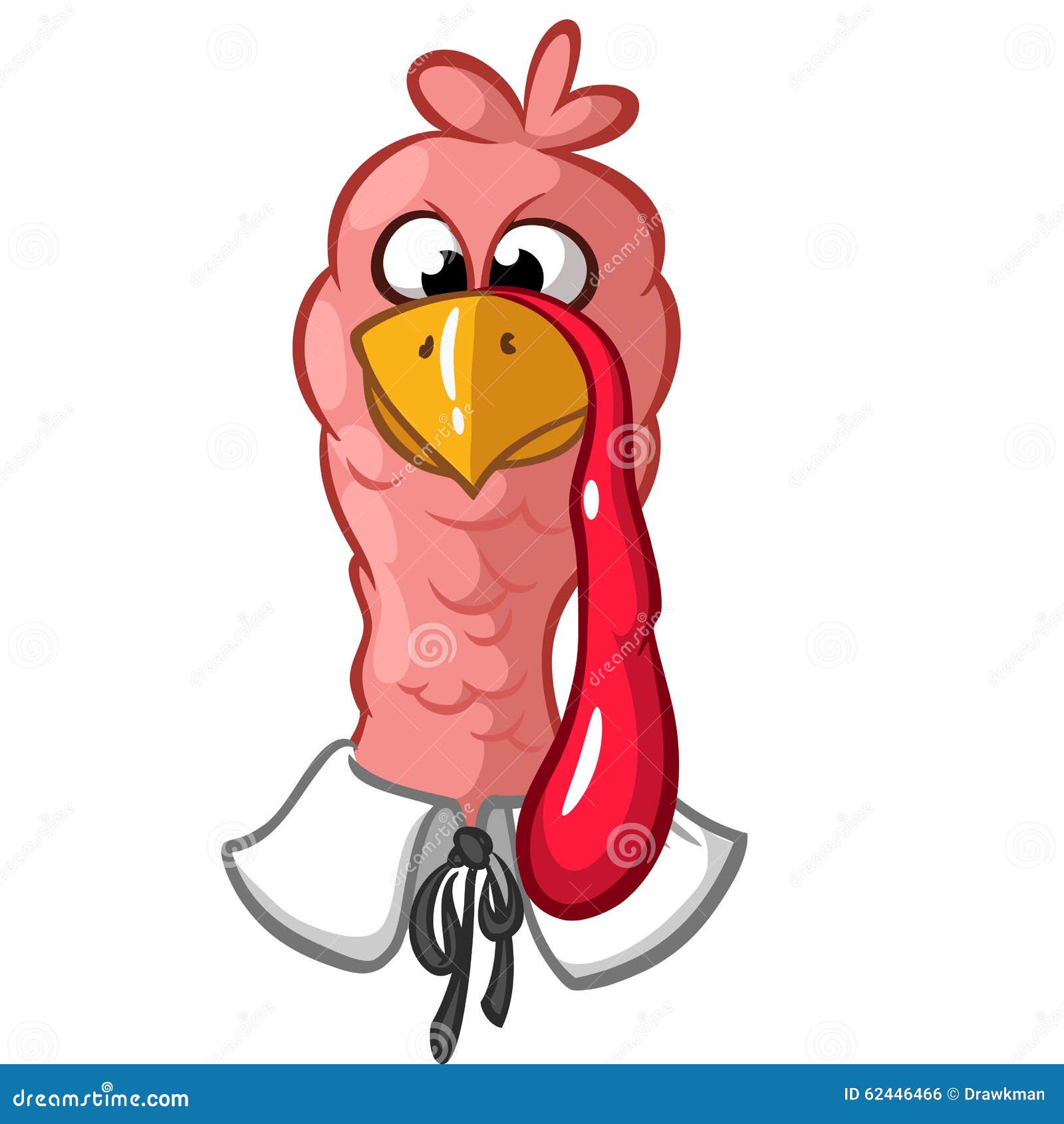 Head of Thanksgiving Turkey. Vector Character Stock Vector ...