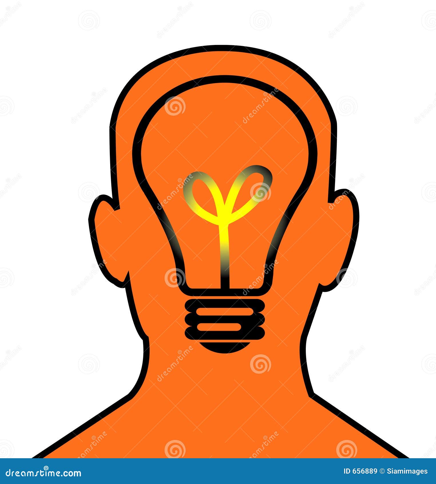 Head think stock illustration. Illustration of head, icon - 656889
