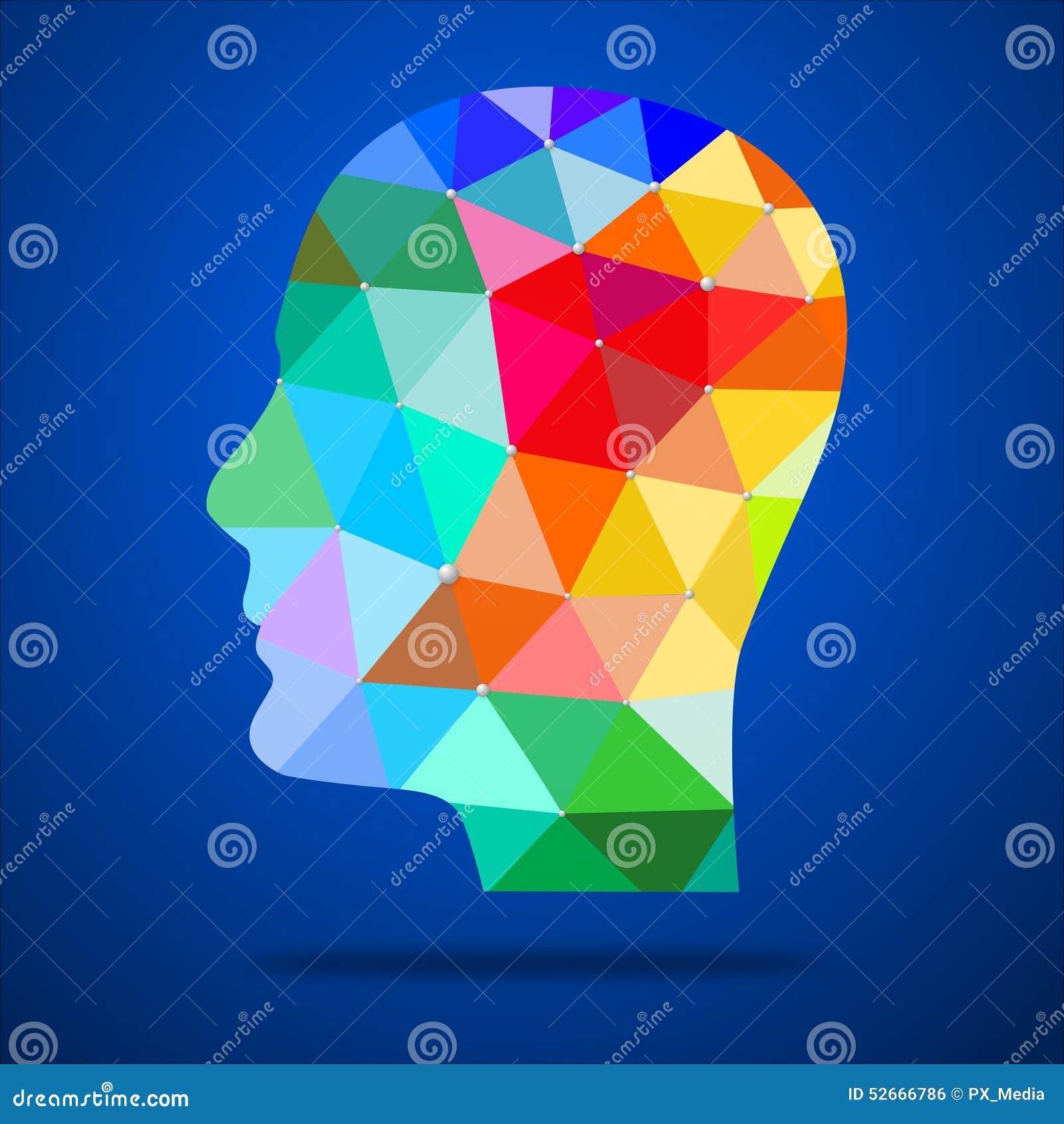 Head/ thinking concept stock illustration. Illustration of infographic ...