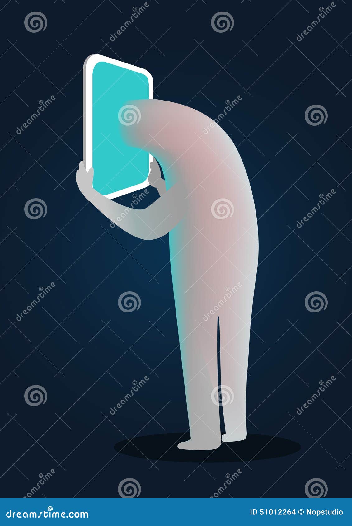 Head to Screen stock vector. Illustration of entry, busy - 51012264