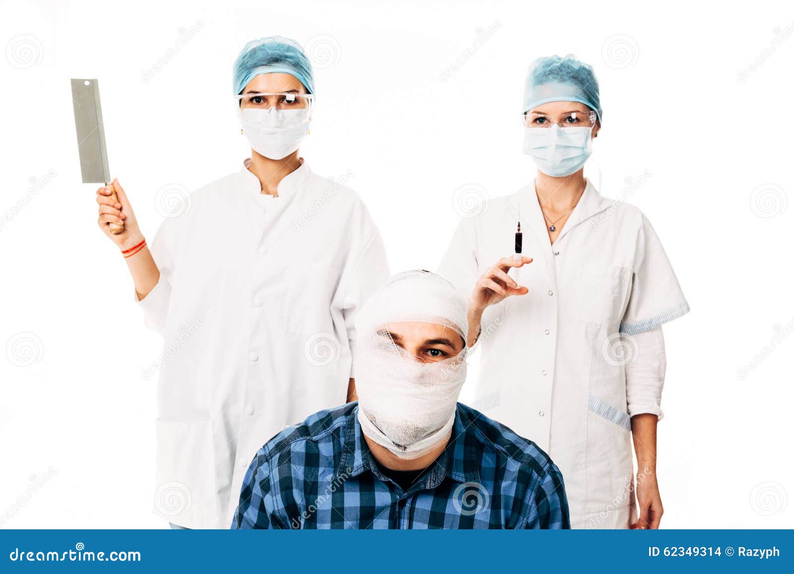 Head trauma stock photo. Image of treatment, injection - 62349314