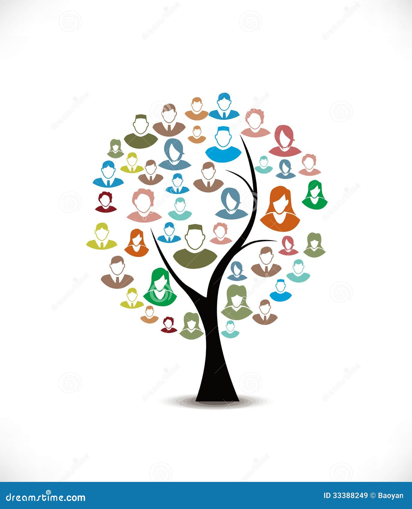 Head tree stock vector. Illustration of organization - 33388249