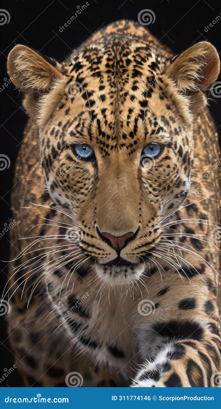 Leopard Focus stock photo. Image of exotic, expression - 311774146