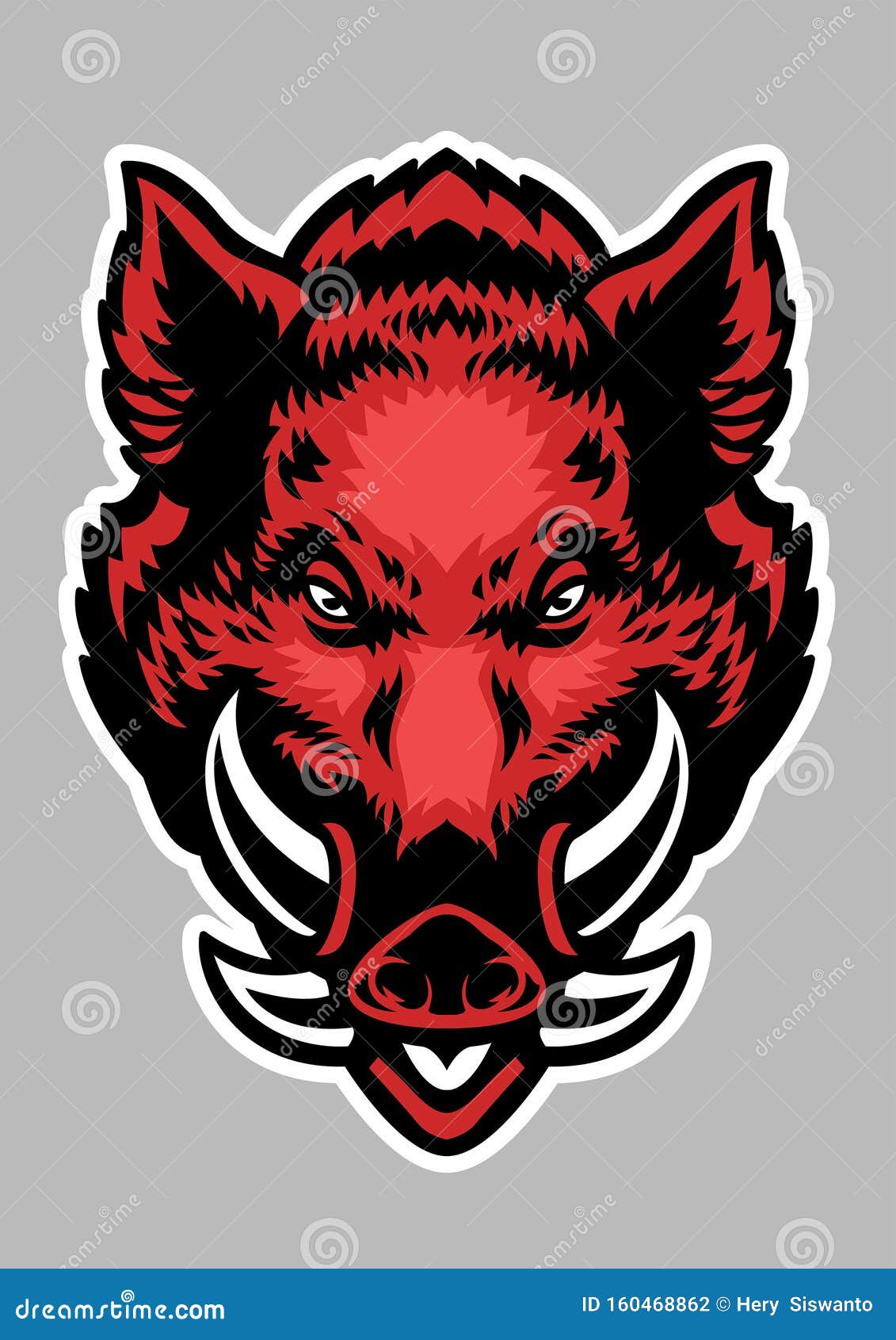 Wild Boar Head Logo