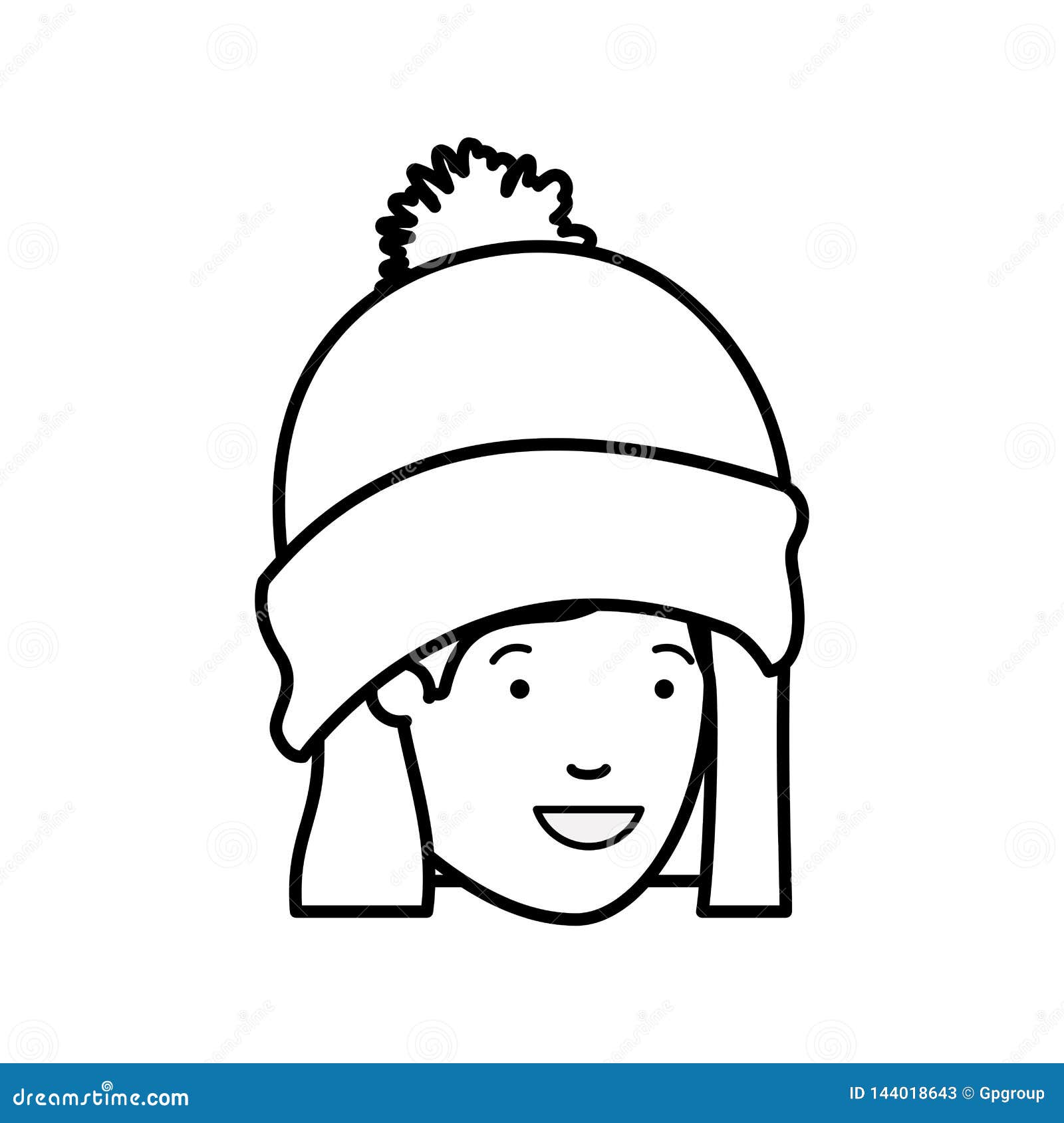 Woman Winter Hat Stock Illustrations – 11,074 Woman Winter Hat Stock ...