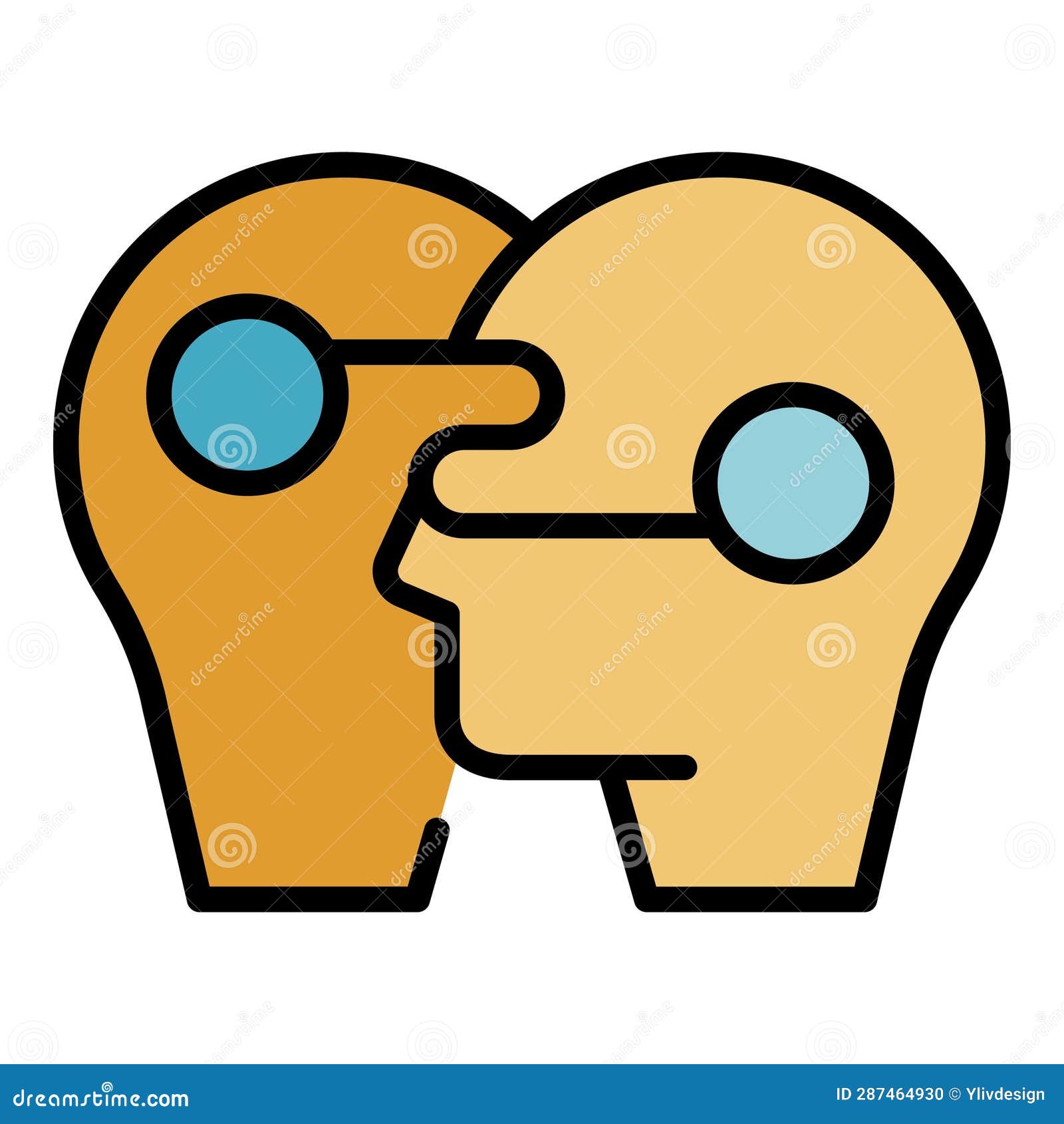 Head work icon vector flat stock vector. Illustration of thin - 287464930