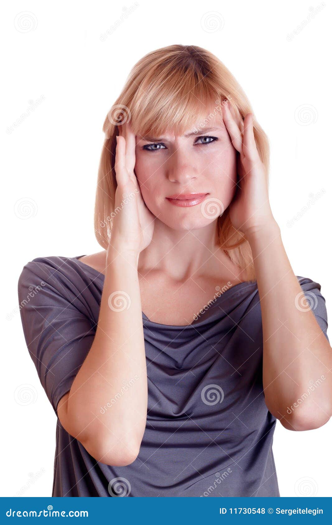 Headache stock photo. Image of pain, stress, lady, fatigue - 11730548