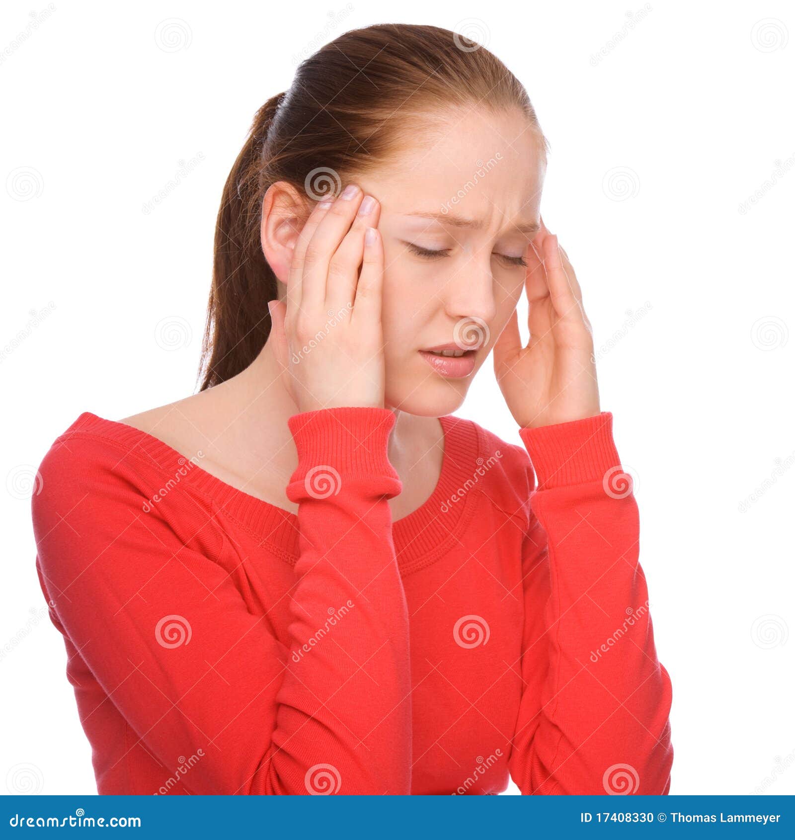 Headache stock photo. Image of hurt, concentrate, pullover - 17408330