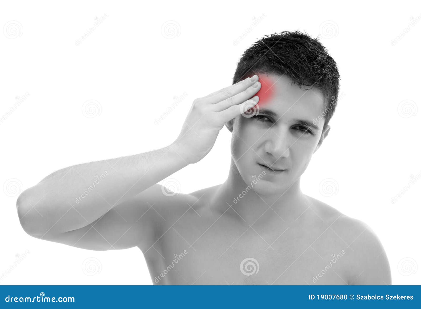 Headache stock photo. Image of body, adult, hand, strong - 19007680