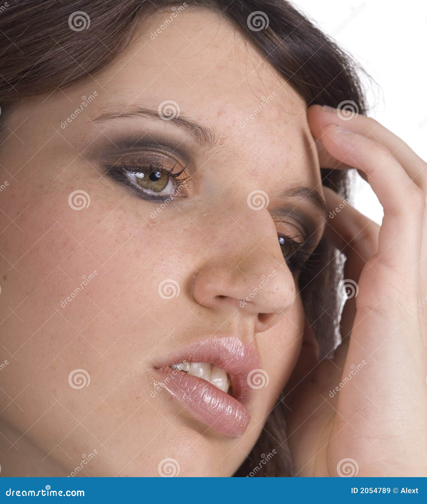 Headache stock image. Image of female, depressed, migraine - 2054789