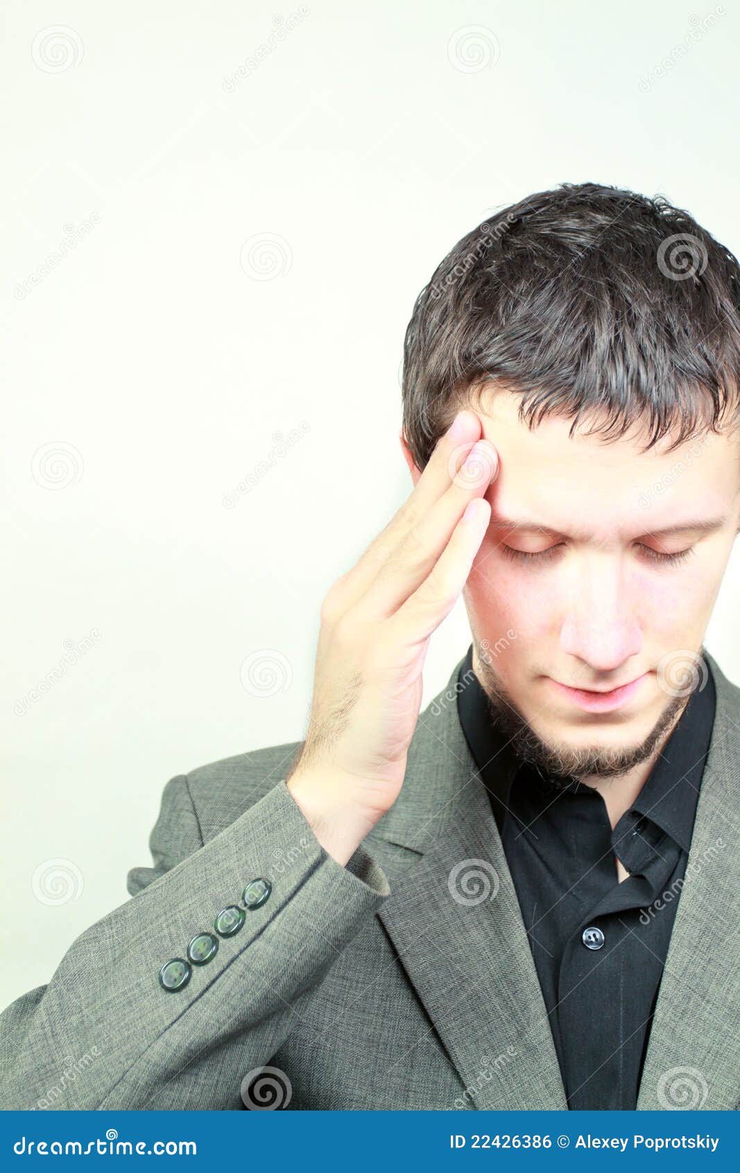 Headache stock photo. Image of exhaustion, distraught - 22426386