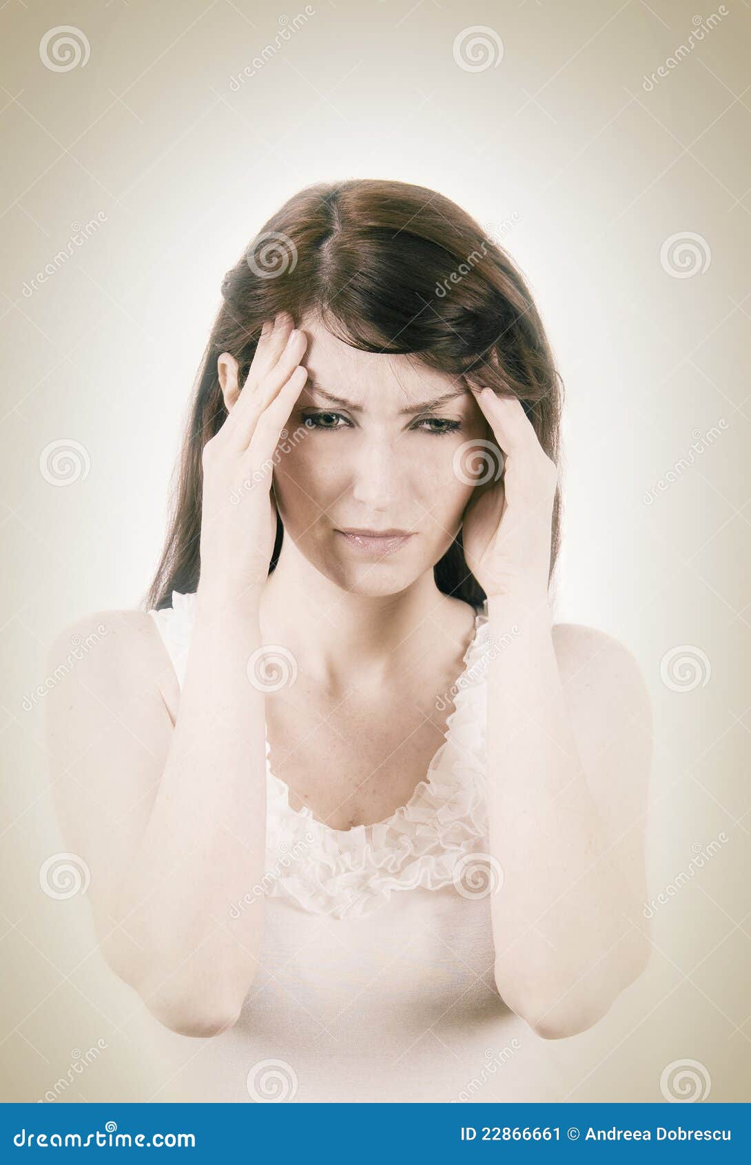 Headache stock image. Image of sickness, healthcare, expression - 22866661