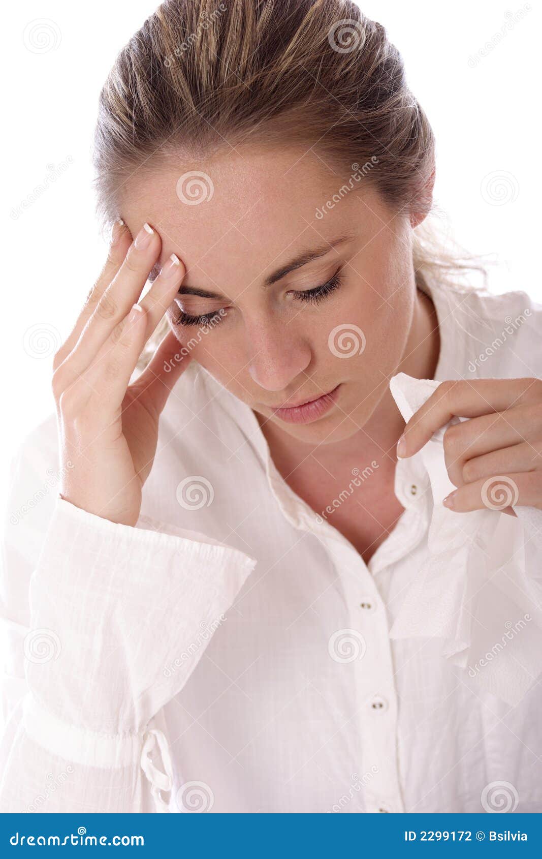 Headache stock photo. Image of sickness, face, healthcare - 2299172