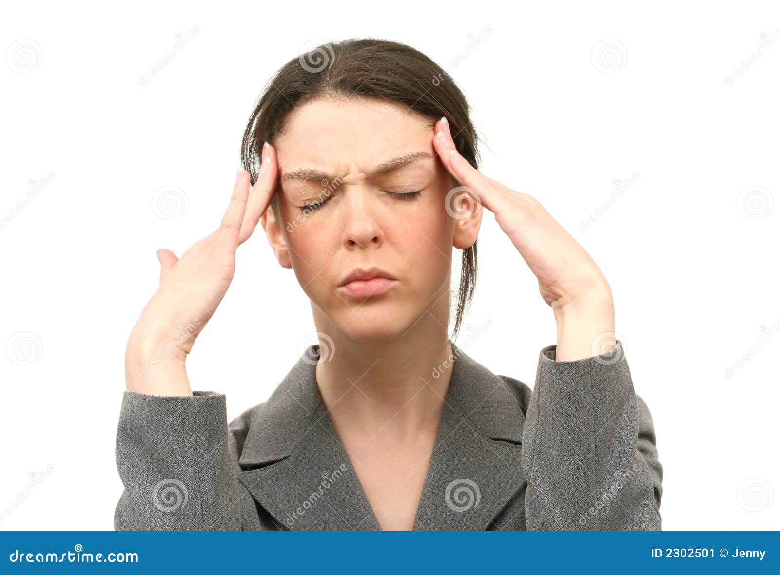Headache stock image. Image of sore, caucasian, hand, people - 2302501
