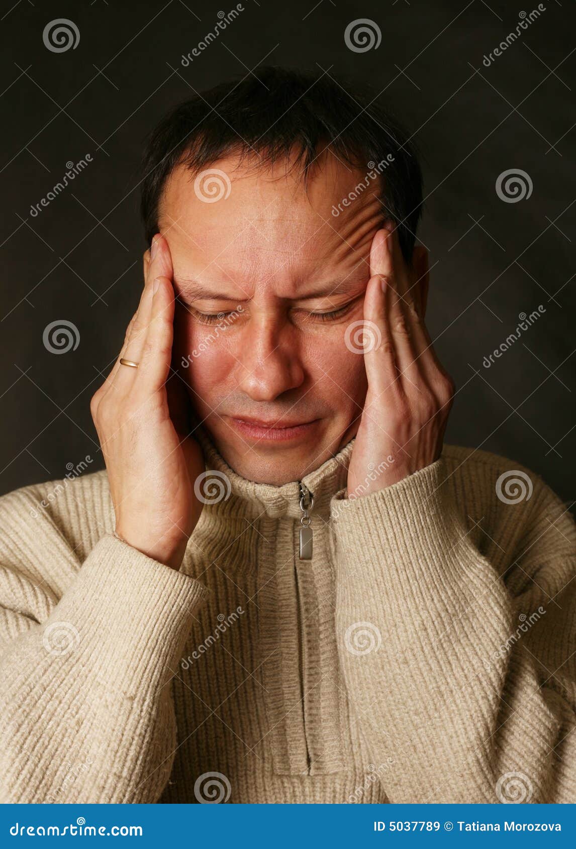 Headache stock image. Image of exhausted, dilemma, suffers - 5037789
