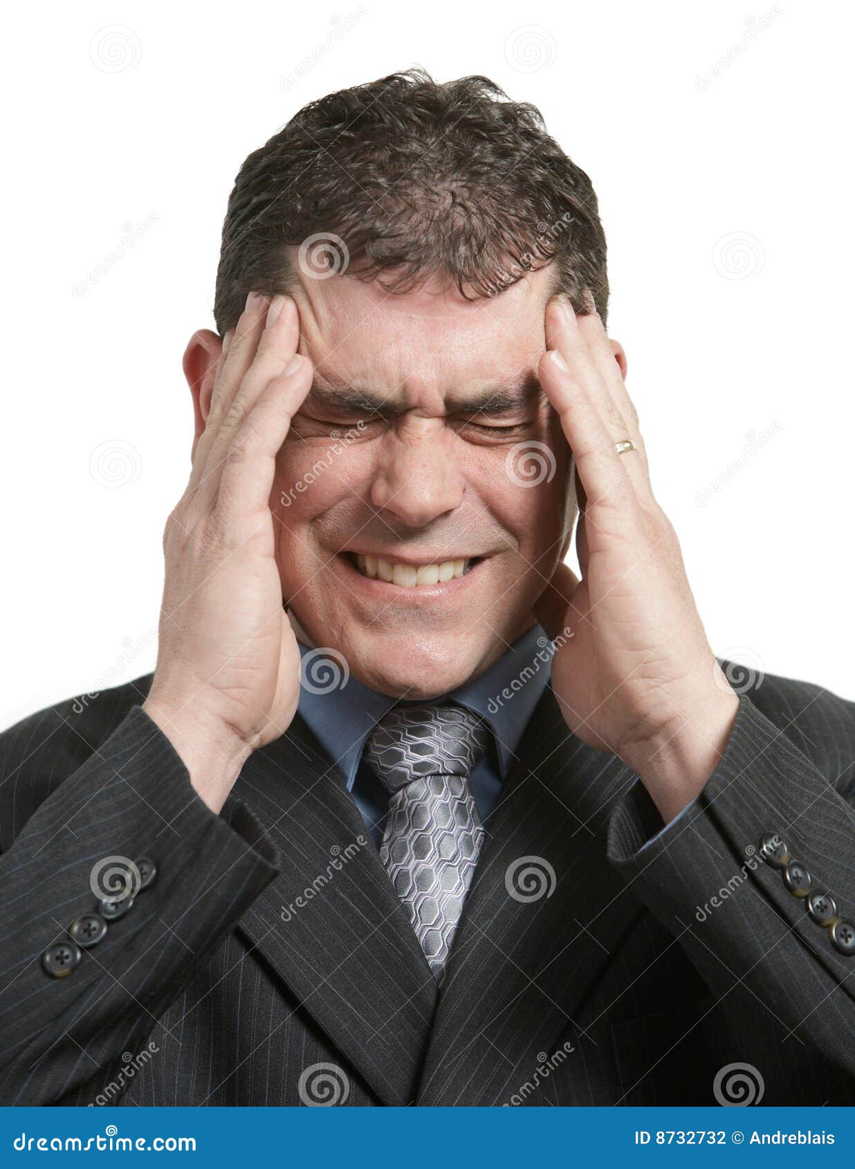 Headache stock photo. Image of executive, hand, emotion - 8732732