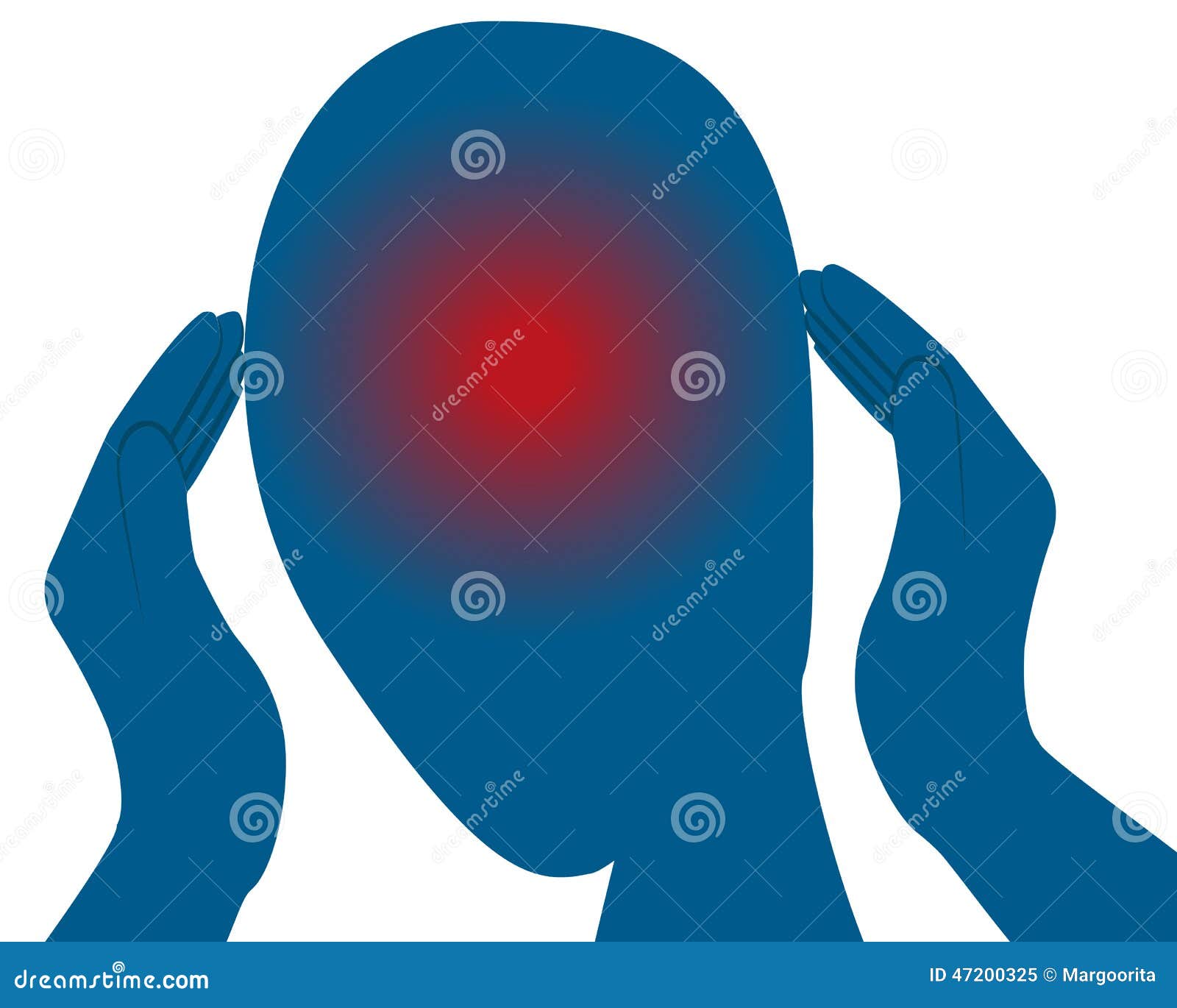 Headache stock vector. Illustration of pain, abstract - 47200325