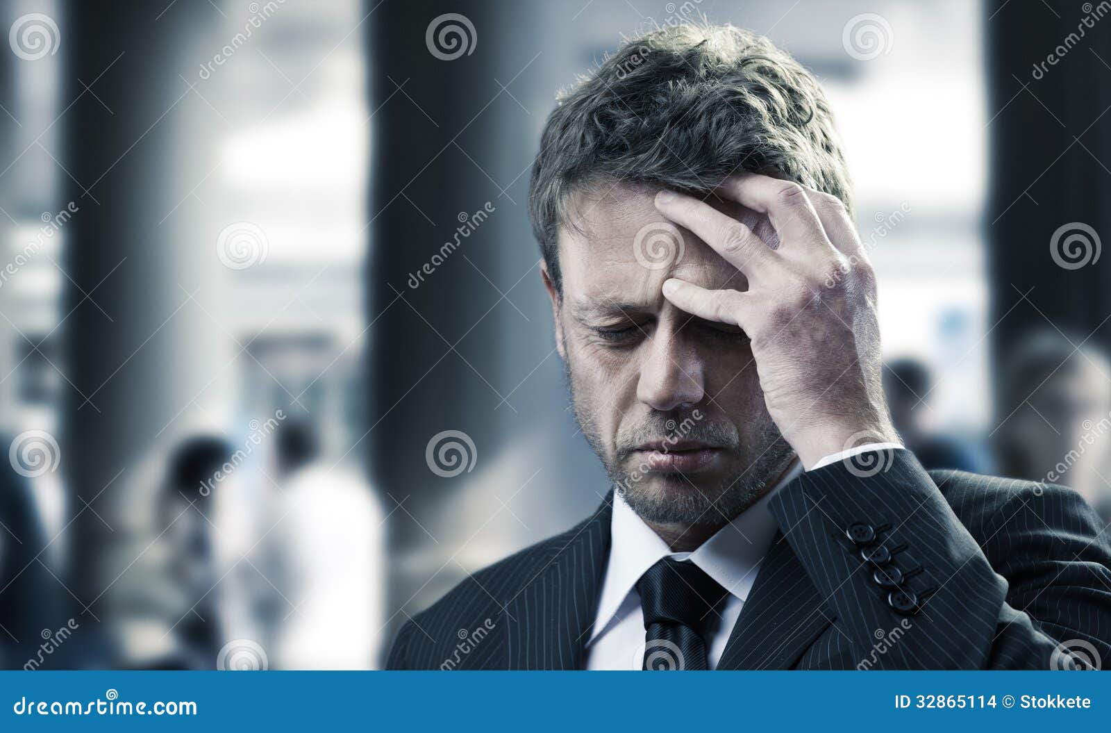 Headache stock photo. Image of frustration, businessman - 32865114