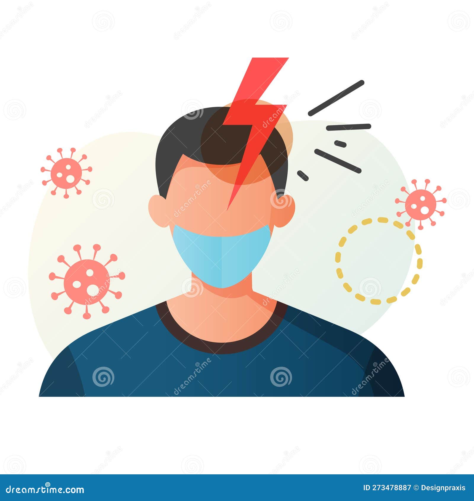 Headache. Symptom Of Influenza, Allergies, Bronchitis, Pneumonia ...