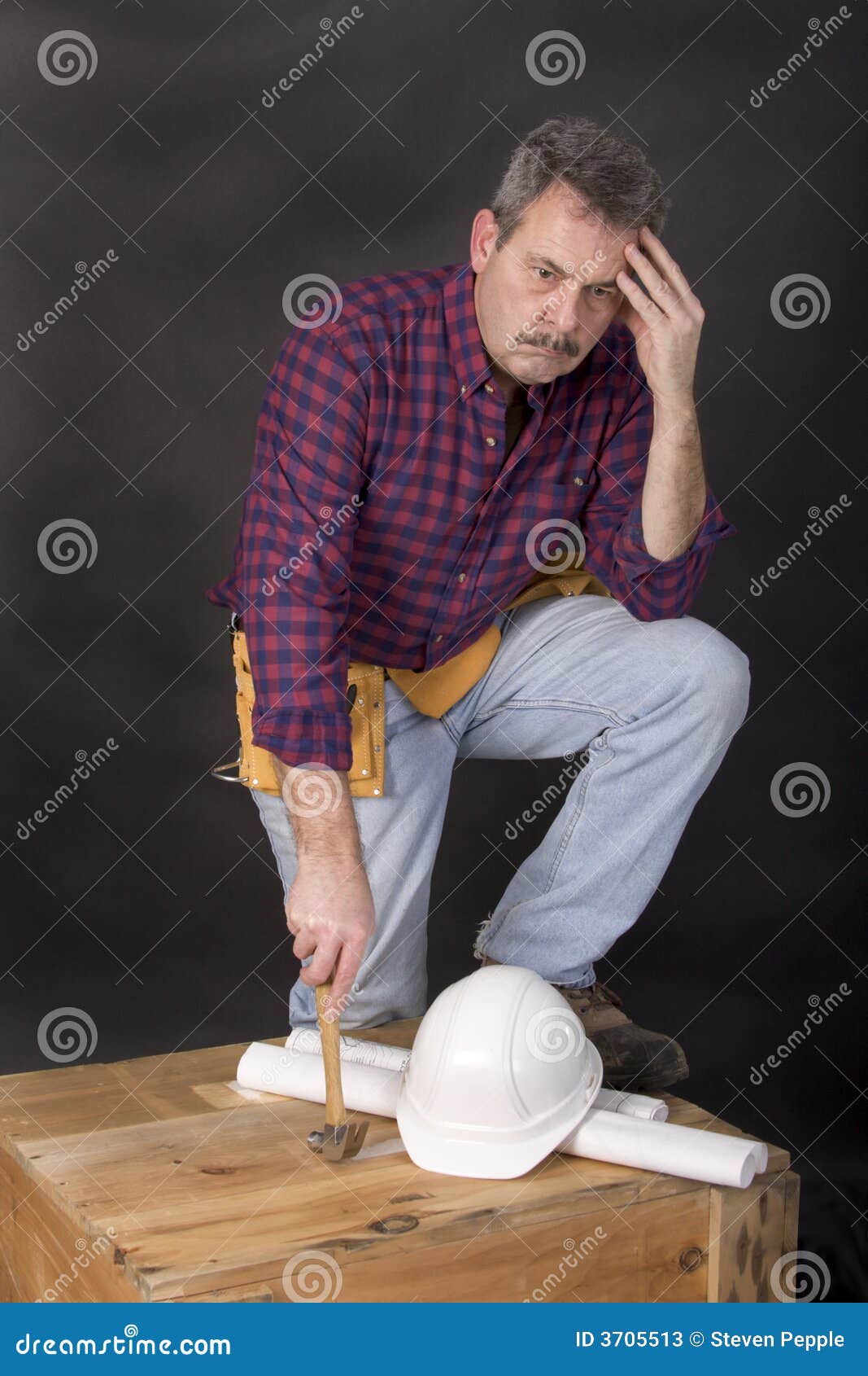 Headaches on the job stock image. Image of erect, hard - 3705513