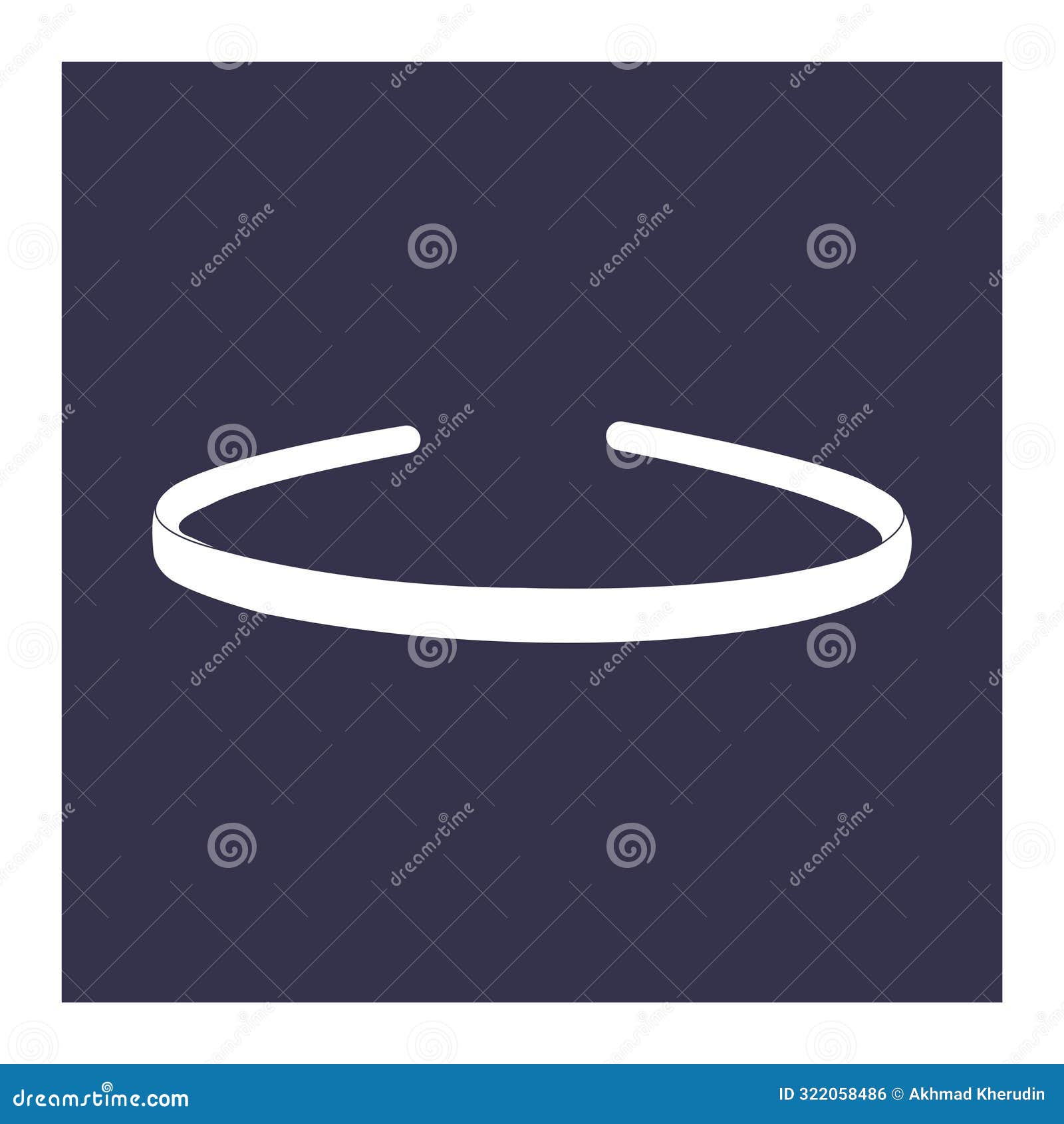 Headband icon design stock vector. Illustration of head - 322058486