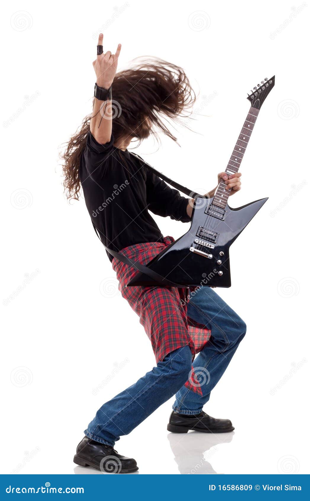 Headbanging rocker stock image. Image of bang, gesture - 16586809