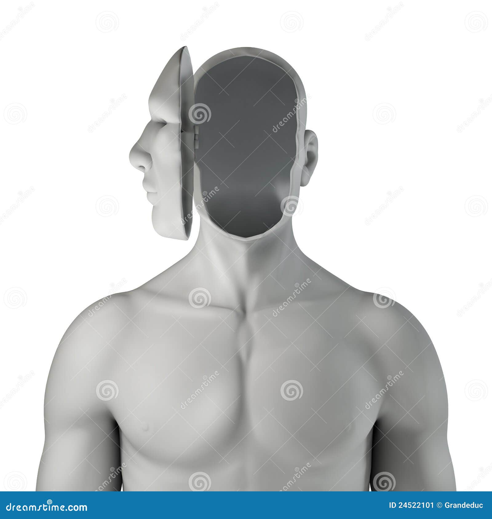 Headcase stock illustration. Illustration of intellect - 24522101