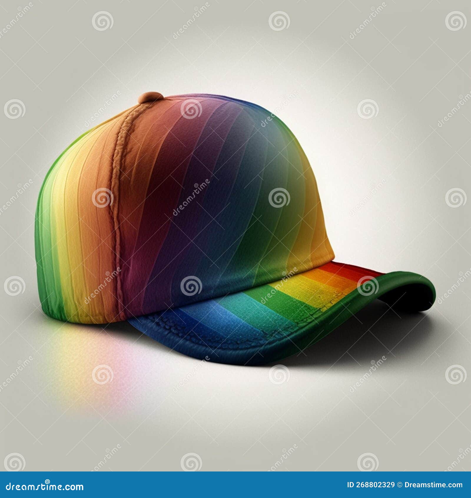 Headdress Made of Material in the Color of the Rainbow Stock Image ...