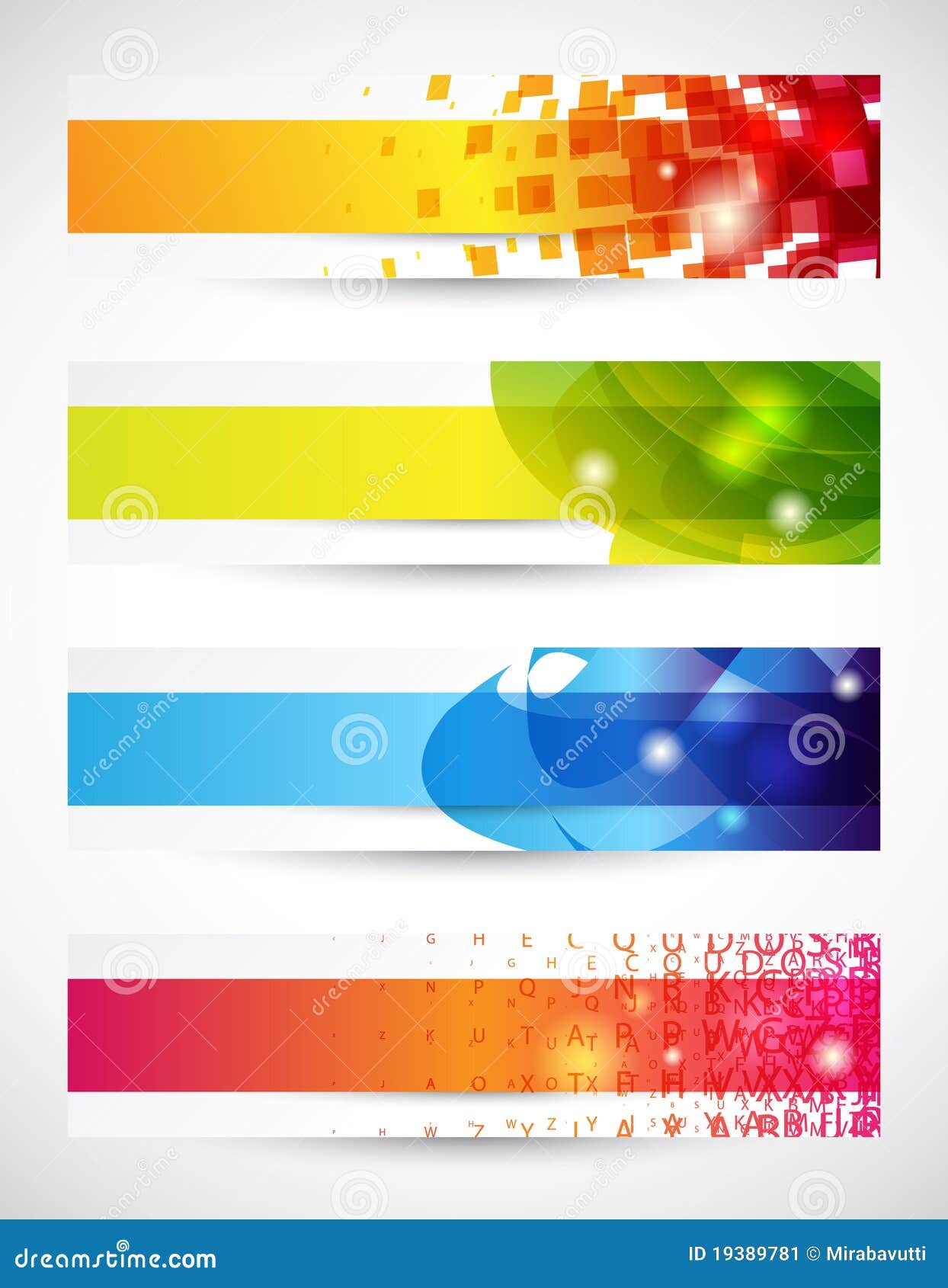 Header stock vector. Illustration of halftone, colorful - 19389781