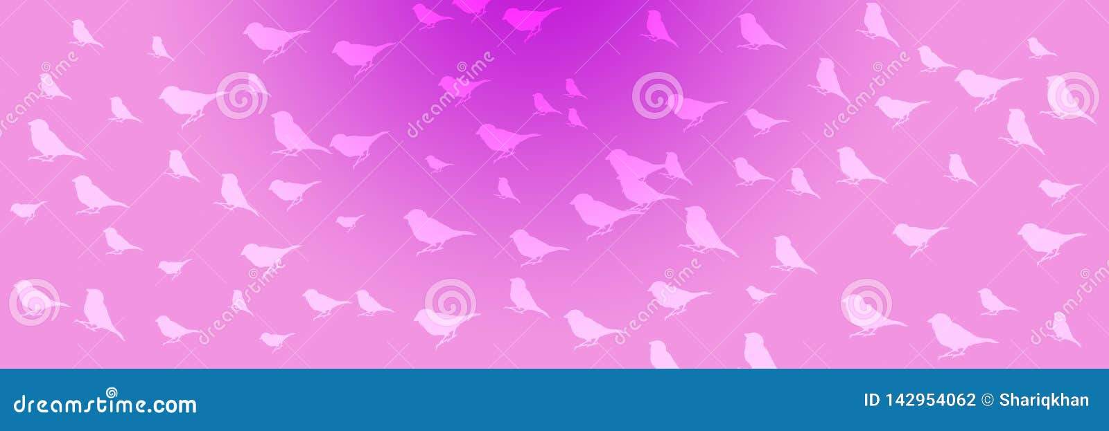 Header Background Birds House Sparrows Stock Illustration ...