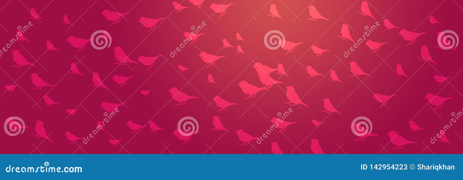 Header Background Birds House Sparrows Stock Illustration ...