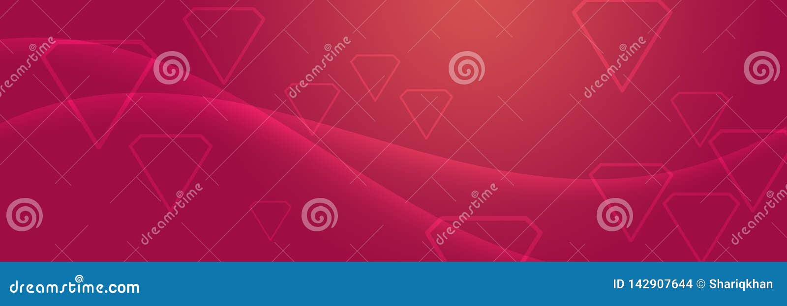 Header Background with Diamond on Red Magenta Gradient Stock ...
