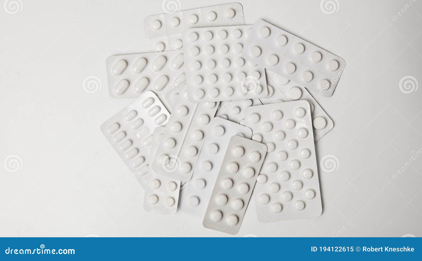 Header Background with Lots of White Medication Stock Image - Image of ...
