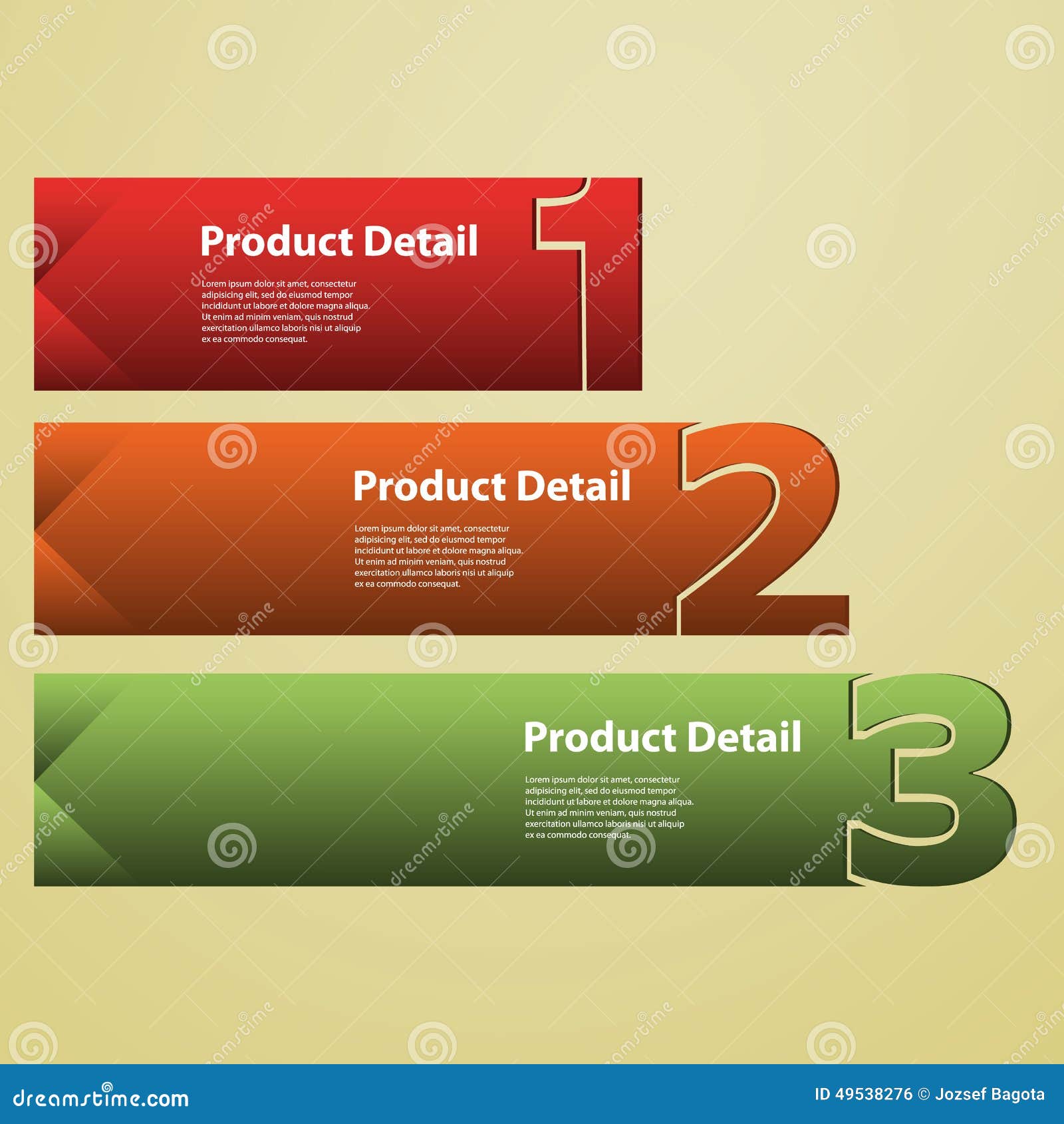 Header or Banner Design - Numbers Stock Vector - Illustration of banner ...