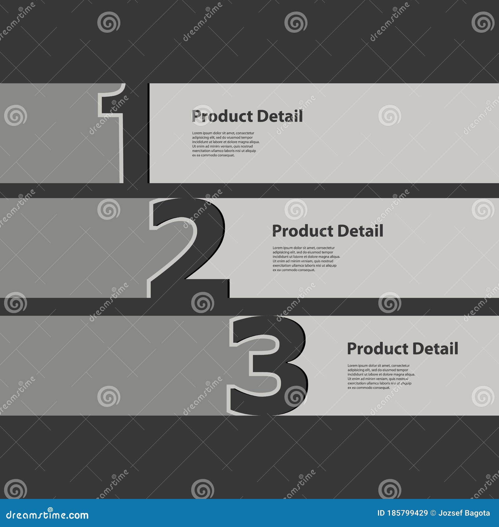 Header or Banner Design - Numbers Stock Vector - Illustration of ...