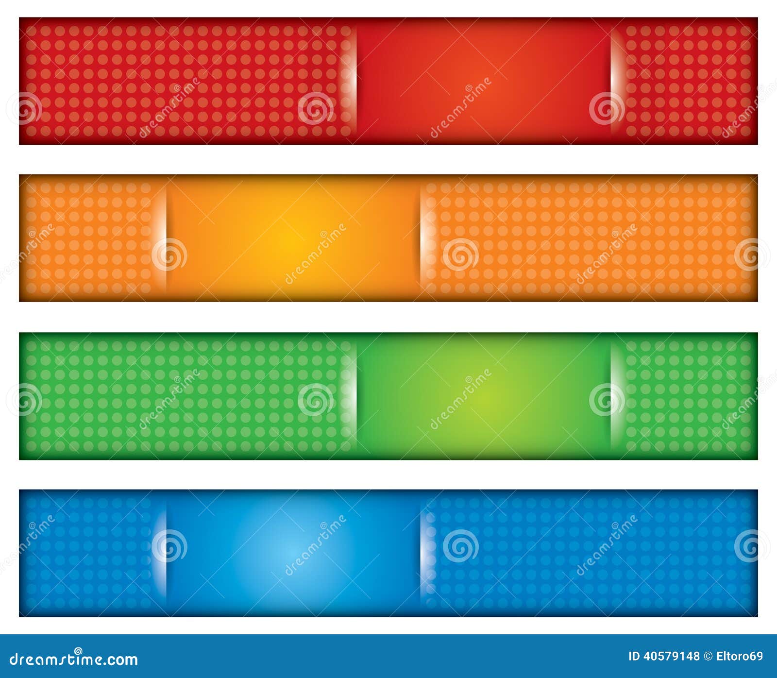 Header or Banner Design Set Stock Vector - Illustration of element ...