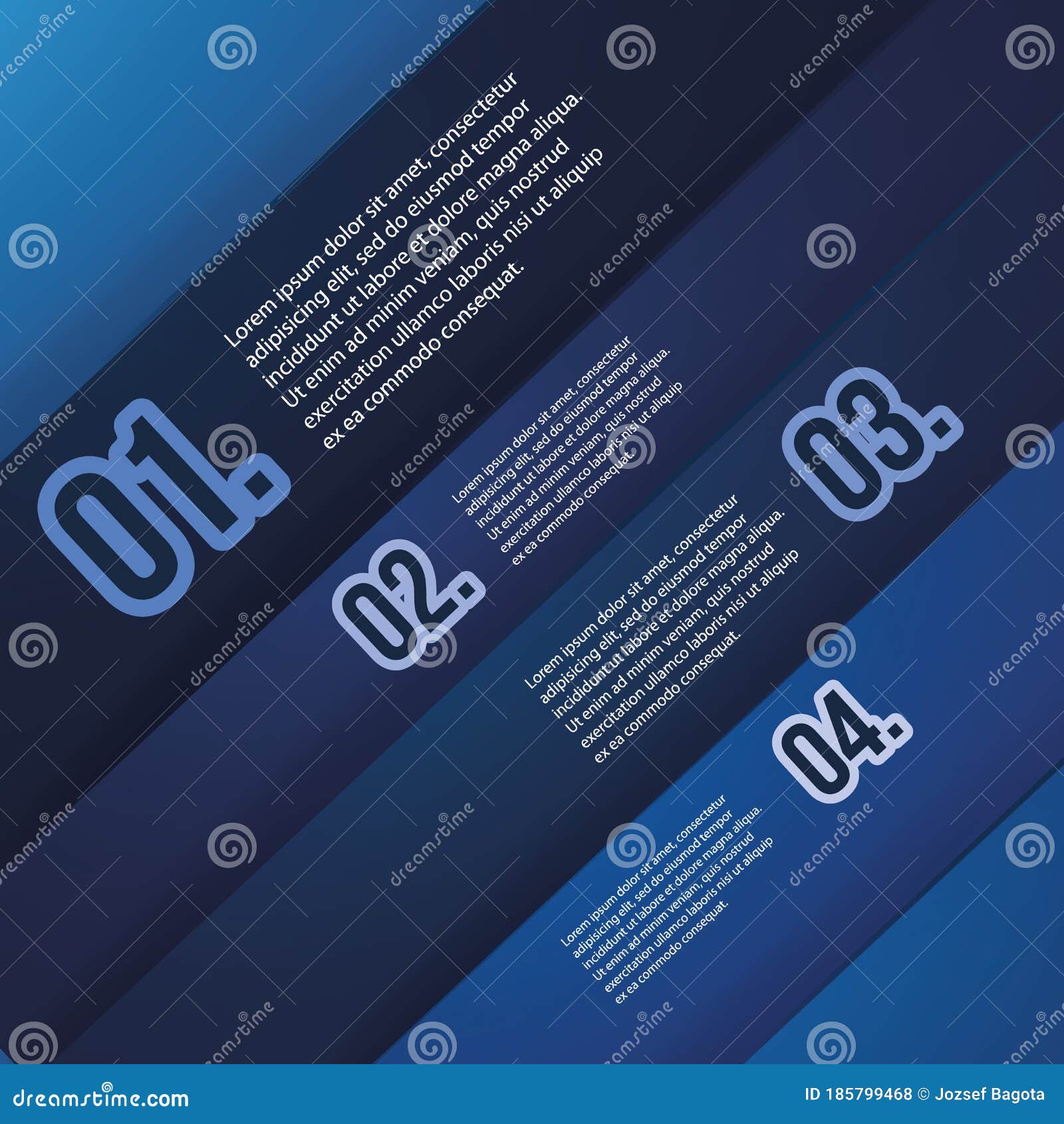 Header or Banner Designs with Numbers Stock Vector - Illustration of ...