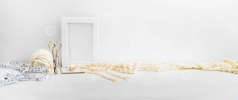 Header, Banner for Site Design. Needlework, Handmade. Knitting and ...