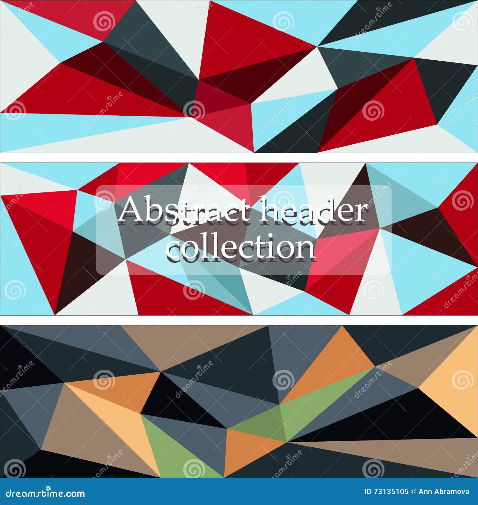 Header Beautiful Motley Color Stock Vector - Illustration of placard ...